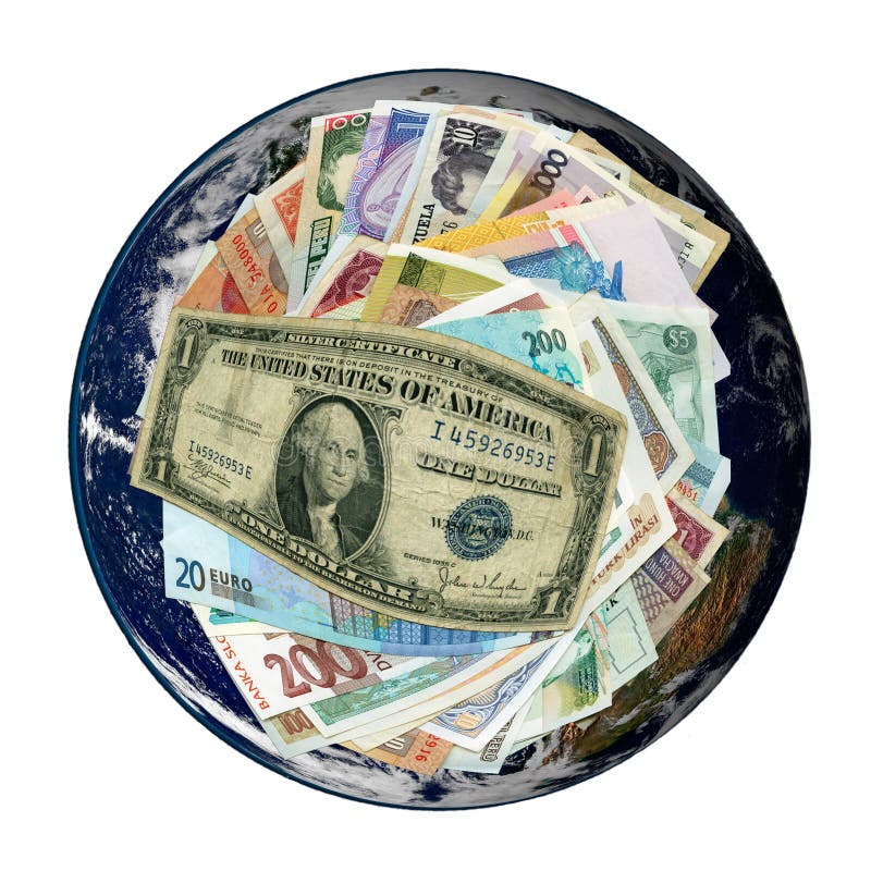 Currencies from Around the World, Paper Banknotes. Stock Photo - Image ...