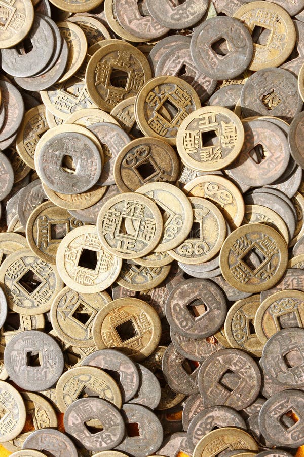 Antique Chinese Coins - China Stock Image - Image of circular, orient ...