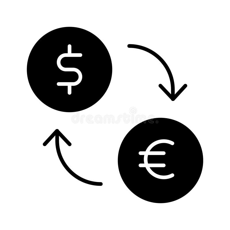 Currency with Arrow Denoting Money Exchange Vector, Currency Convertor ...