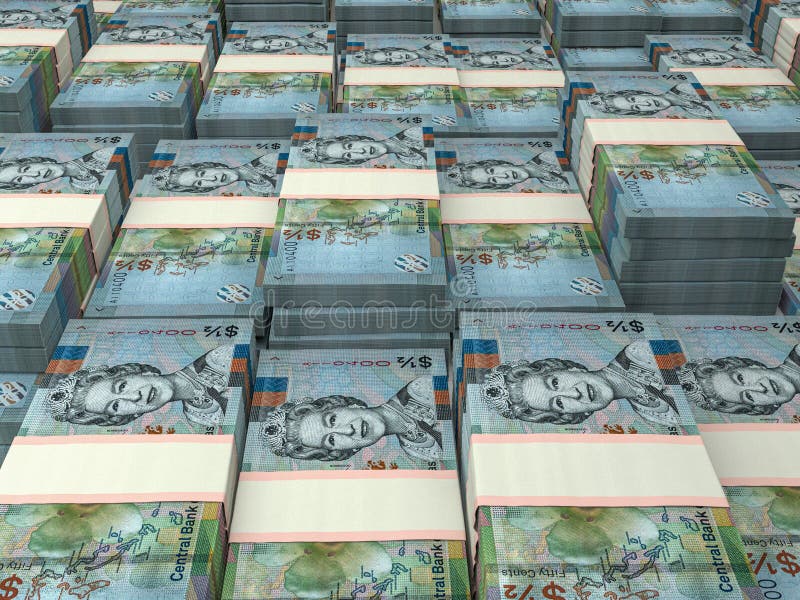 Currency of the Bahamas Background. BSD Dollars Pattern Editorial Stock ...