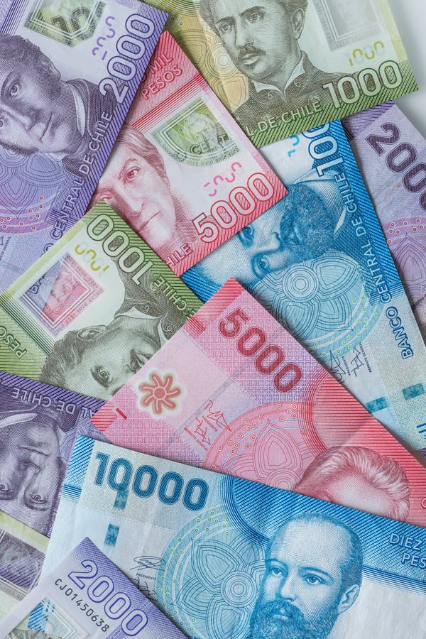 Chile Pesos, Banknotes in a Woman`s Hand Stock Photo - Image of ...