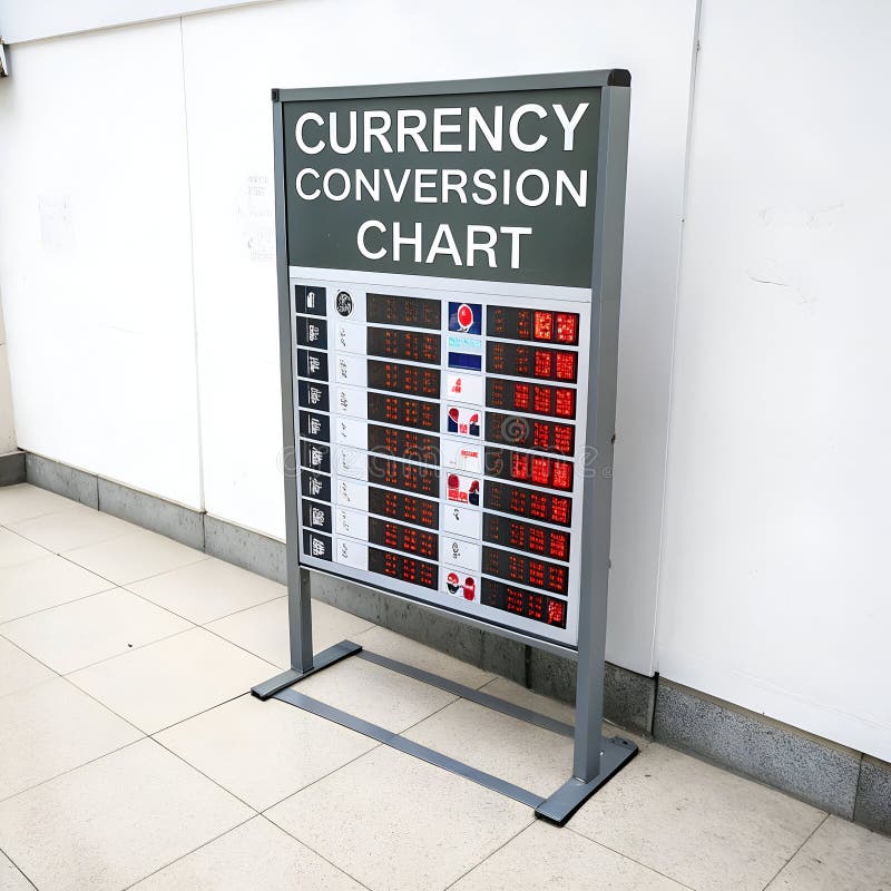 Currency Conversion Concept Isolated on White Background Stock ...