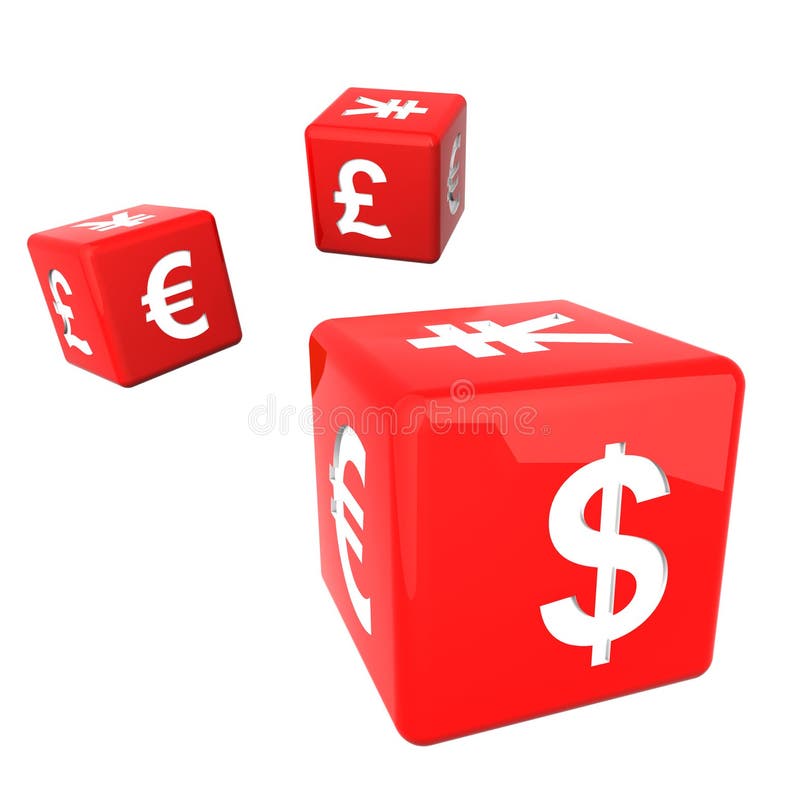 Big Currency Dice and Forex Chart Stock Illustration - Illustration of ...
