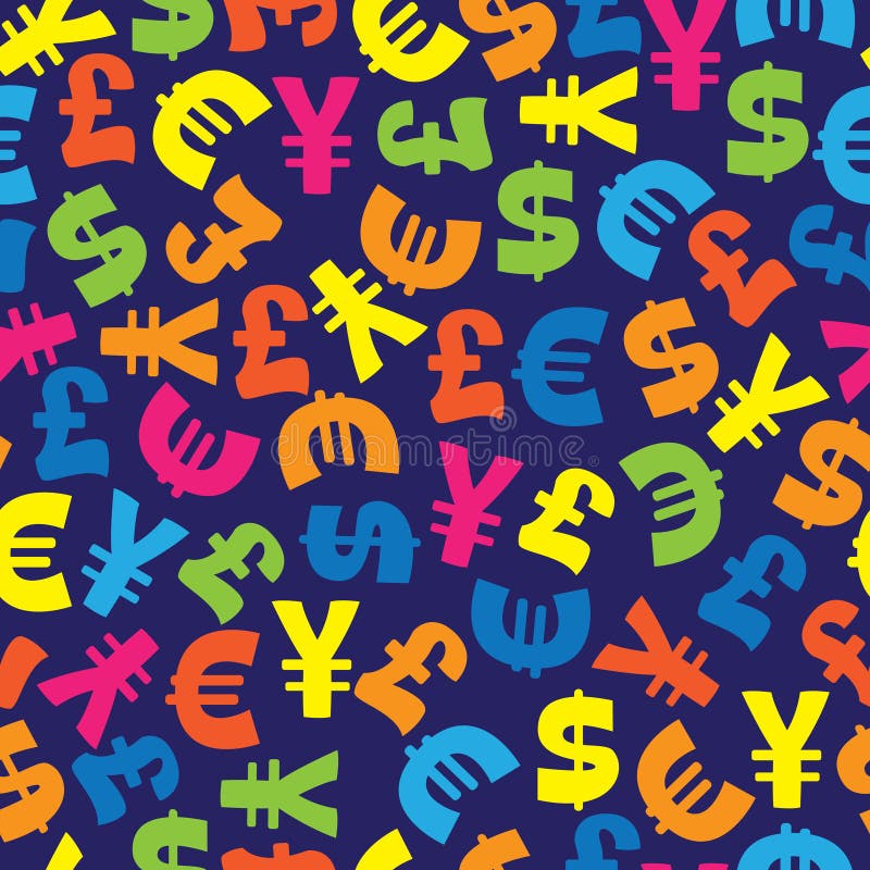 Banners with Hand Drawn Currency Signs Stock Vector - Illustration of ...