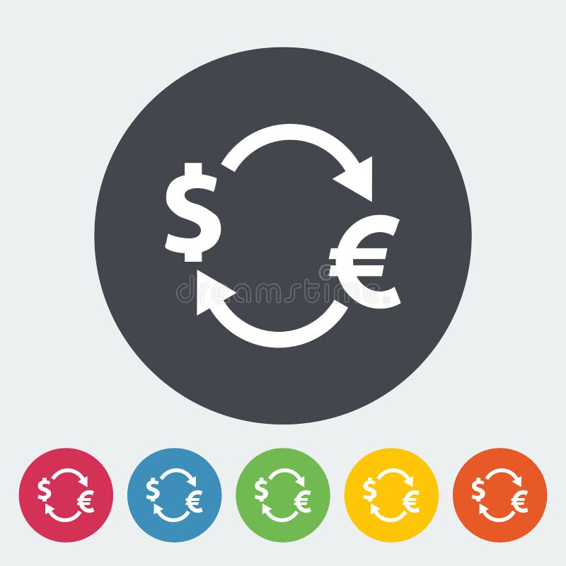 Currency exchange stock vector. Illustration of flat - 104205606
