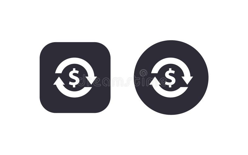 Currency Exchange Icon Button Vector Illustration Scalable Vector ...