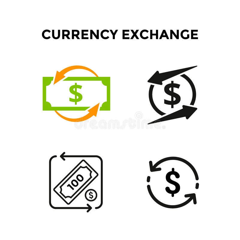 Currency Exchange icon stock vector. Illustration of money - 78393293