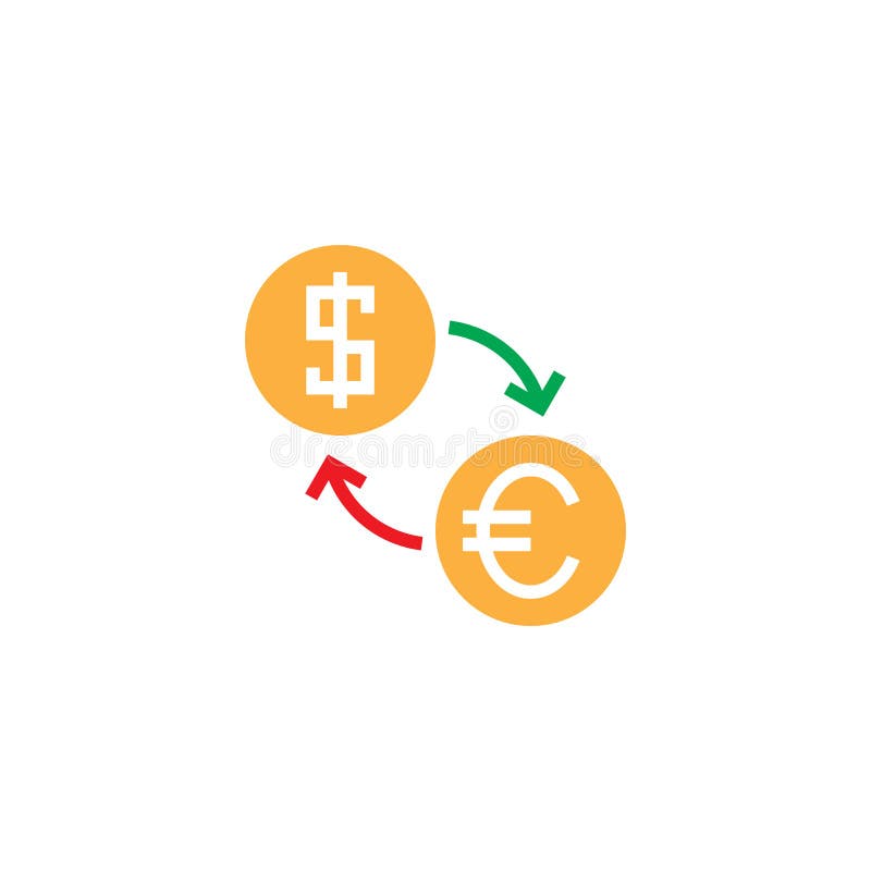 Currency Exchange Icon Vector, Solid Logo, Pictogram Isolated Stock ...