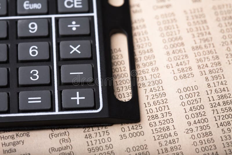 Currency Exchange Rate Analysis Stock Photo - Image of dollar, euro ...