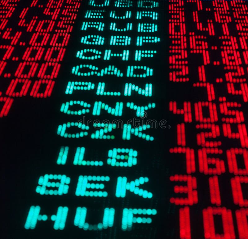 Currency exchange rate stock image. Image of electronic - 185146083