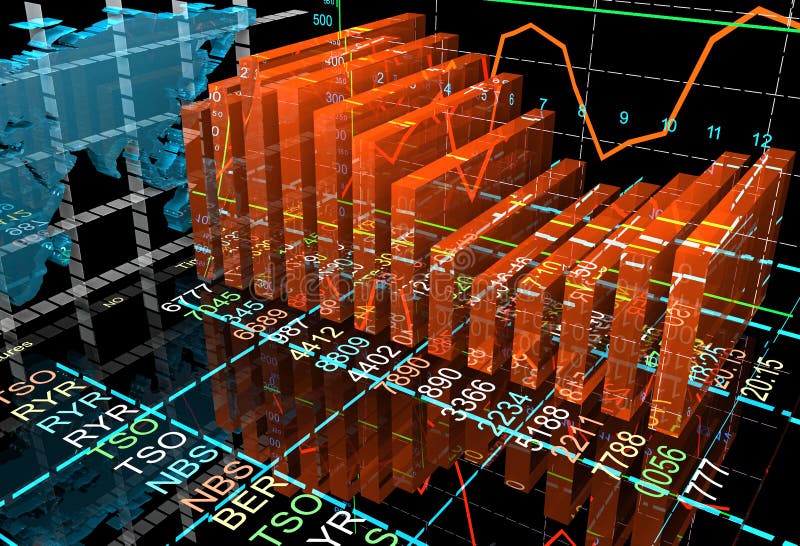 The Currency Exchange Rates. Stock Illustration - Illustration of ...
