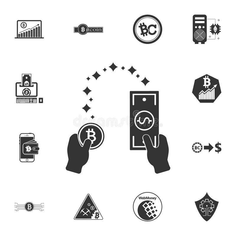 Currency Exchange Symbol with Arrow, from Bitcoin To Dollar and from ... Currency Exchange Symbol with Arrow, from Bitcoin To Dollar and from ...