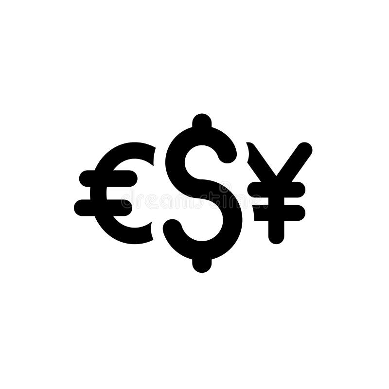 Currency icon stock vector. Illustration of exchange - 215667049