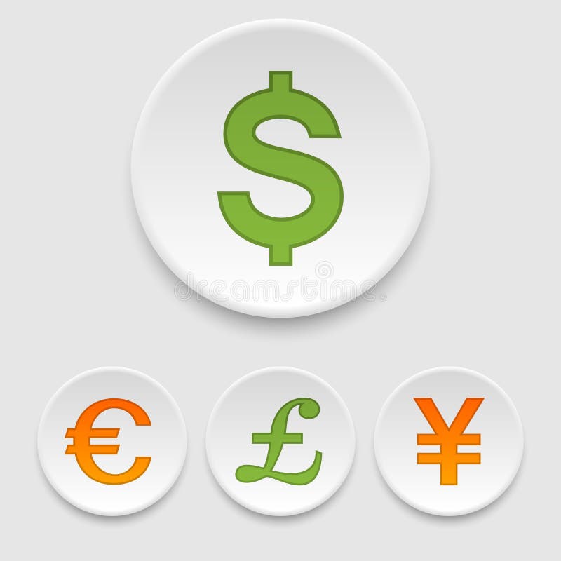 Currency icons stock vector. Illustration of finances - 1794193