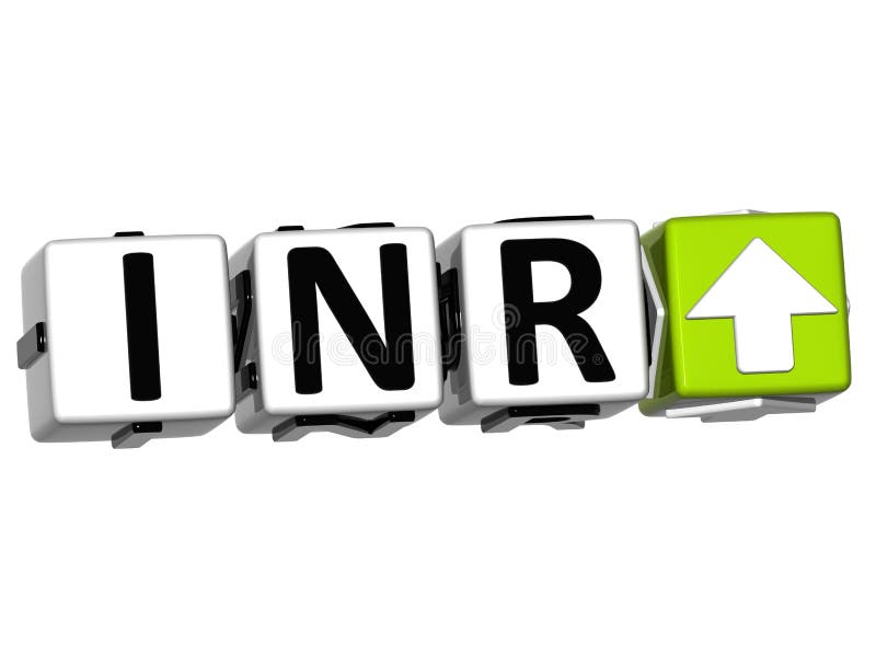 Currency INR Rate Concept Symbol Button on White Background Stock ...