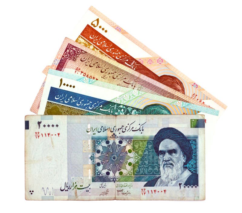 Currency of Iran stock image. Image of number, denomination - 20827837