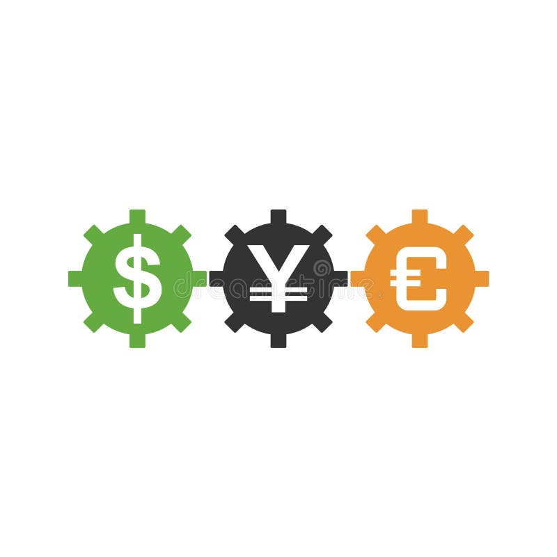 Currency Logo Template Design Vector Stock Illustration - Illustration ...