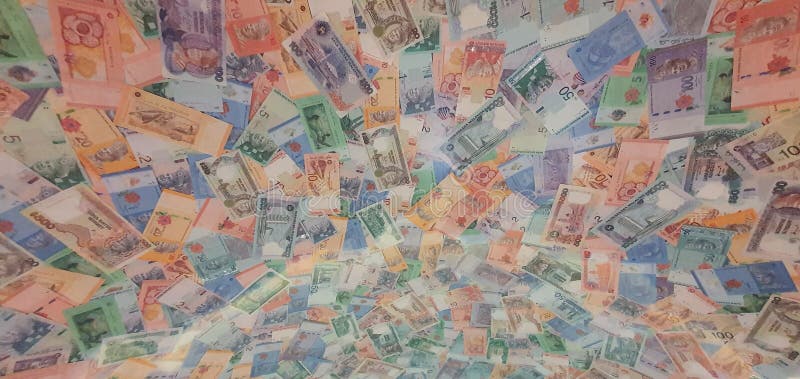 Currency Notes of Countries Around the World Editorial Stock Photo ...