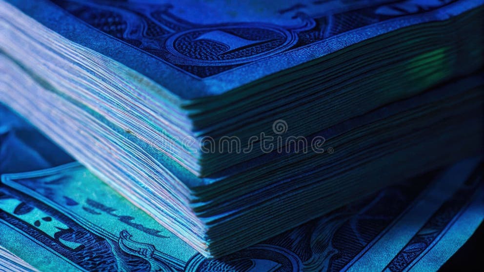 Currency Notes Under Uv Light Macro Lens Capture Forensic Analysis ...