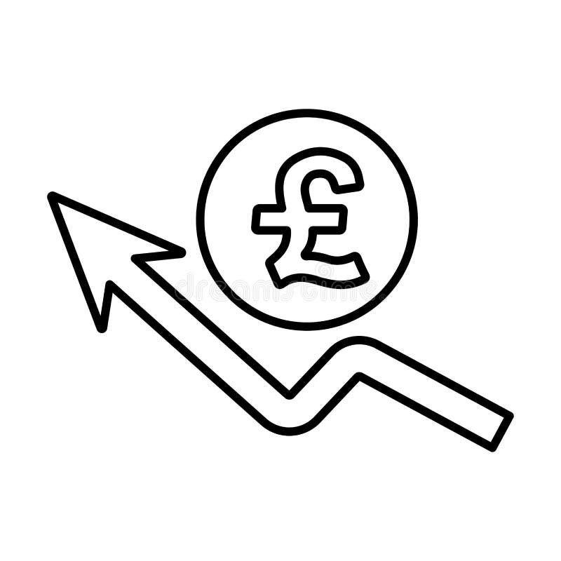 Currency Rate, Money Line Icon. Outline Vector Stock Vector ...