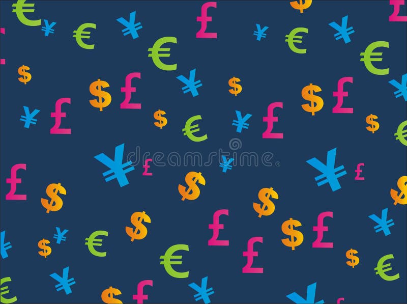 Currency seamless pattern stock illustration. Illustration of grow ...