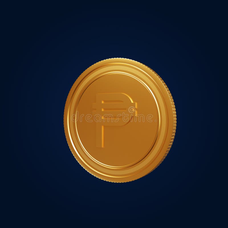 Currency Symbol Philippine Peso 3D Illustration Stock Illustration ...