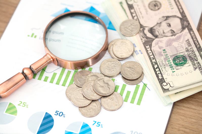 Currency and Tools Related To Financial Investment Stock Image - Image ...