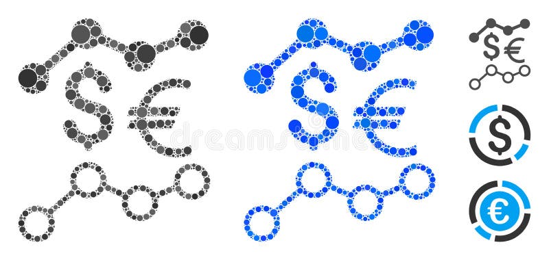 Currency Trends Composition Icon of Spheric Items Stock Illustration ...