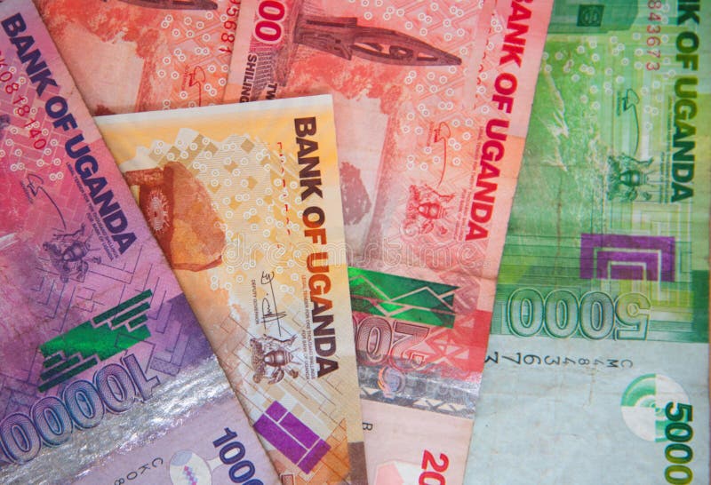 Currency of Uganda mixed stock image. Image of credit - 283444115