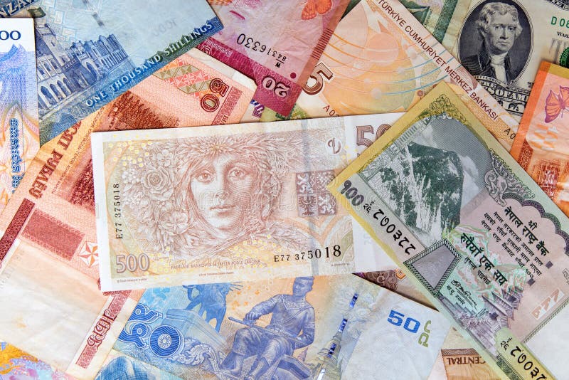 Currency of Various Countries Stock Photo - Image of finances, asian ...
