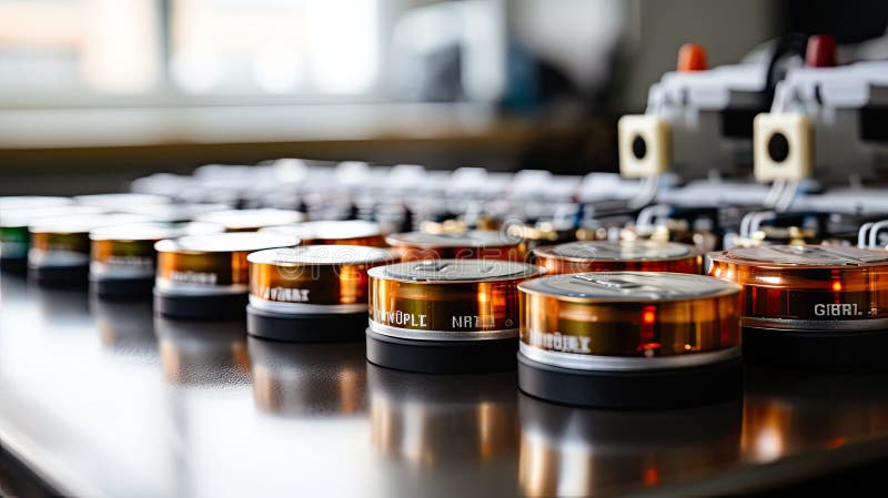 Current Battery Testing Illustration Performance Monitor Stock ...