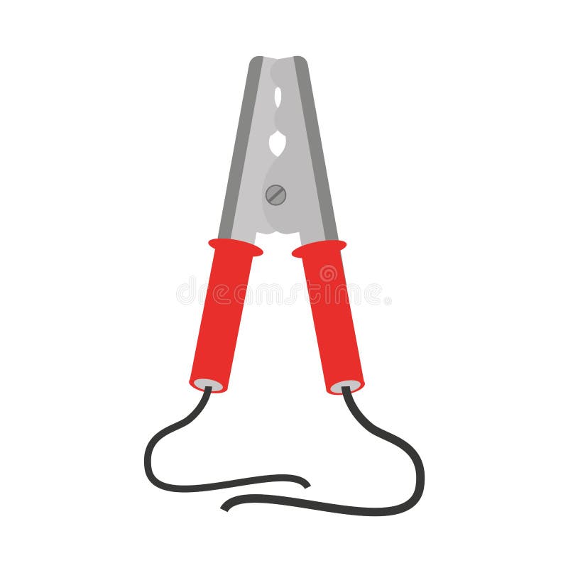 Current cable clamps icon stock vector. Illustration of positive - 81522457