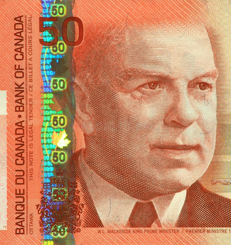 Current Canadian $5 Banknote Stock Photo - Image of finance, cash: 1980742