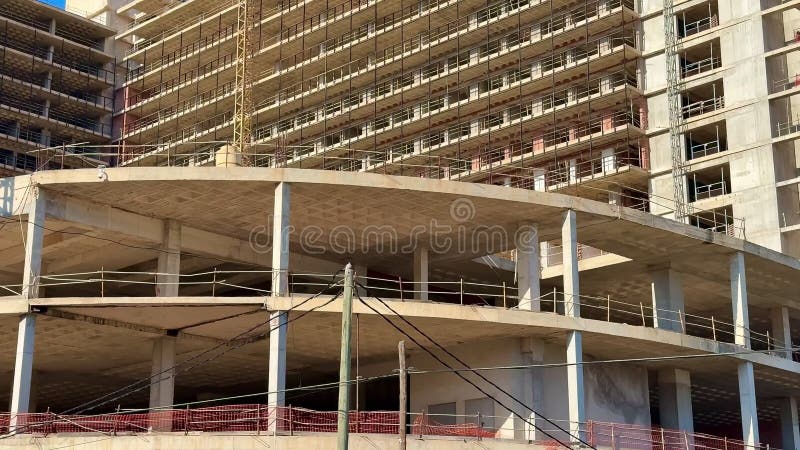 Current Construction Progress of a Modern Building Development Project in the Urban Area Stock ...