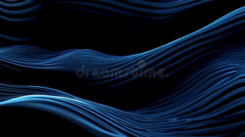 Current 3D Digital Sound Waves or Data Transfer Process. Abstract ...