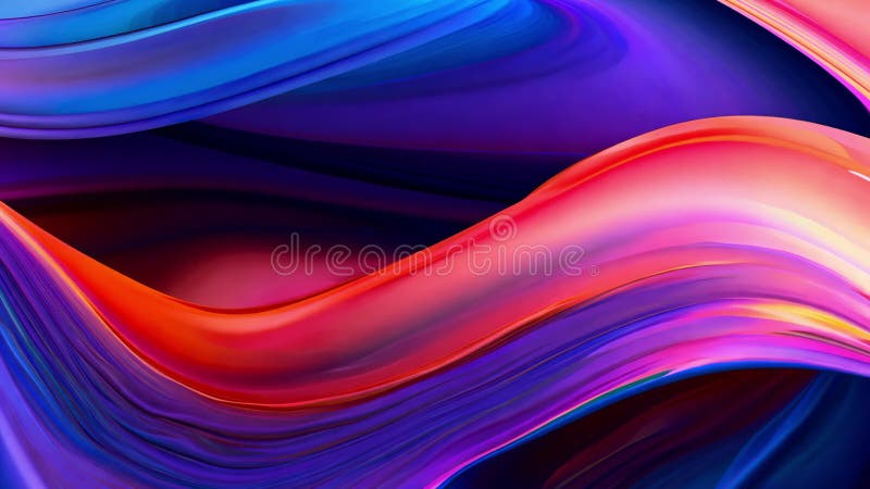 Current 3D Digital Sound Waves or Data Transfer Process. Abstract ...