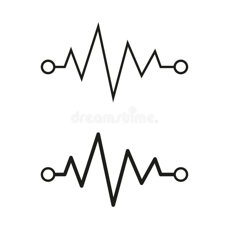 Current Electric Waves. Vector Illustration. EPS 10 Stock Vector ...