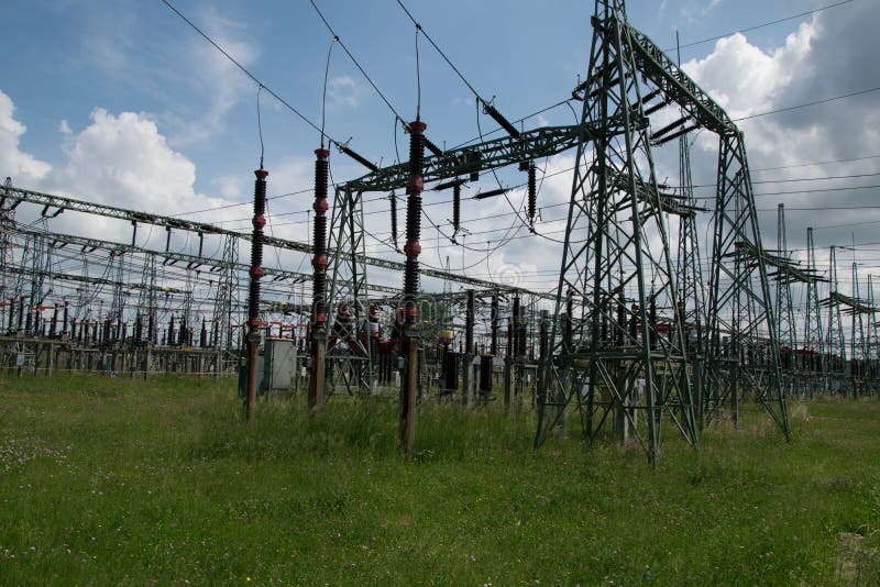 Current flow in the city stock photo. Image of cabels - 40994974