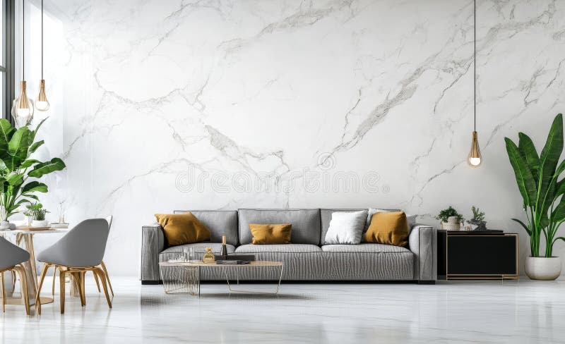 Current High-end House and Living Room Interior Design/3D Rendering ...