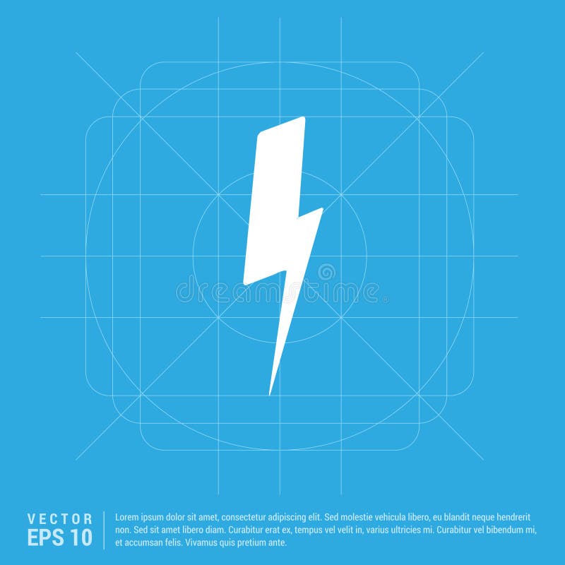 Current Icon stock vector. Illustration of component - 132413809