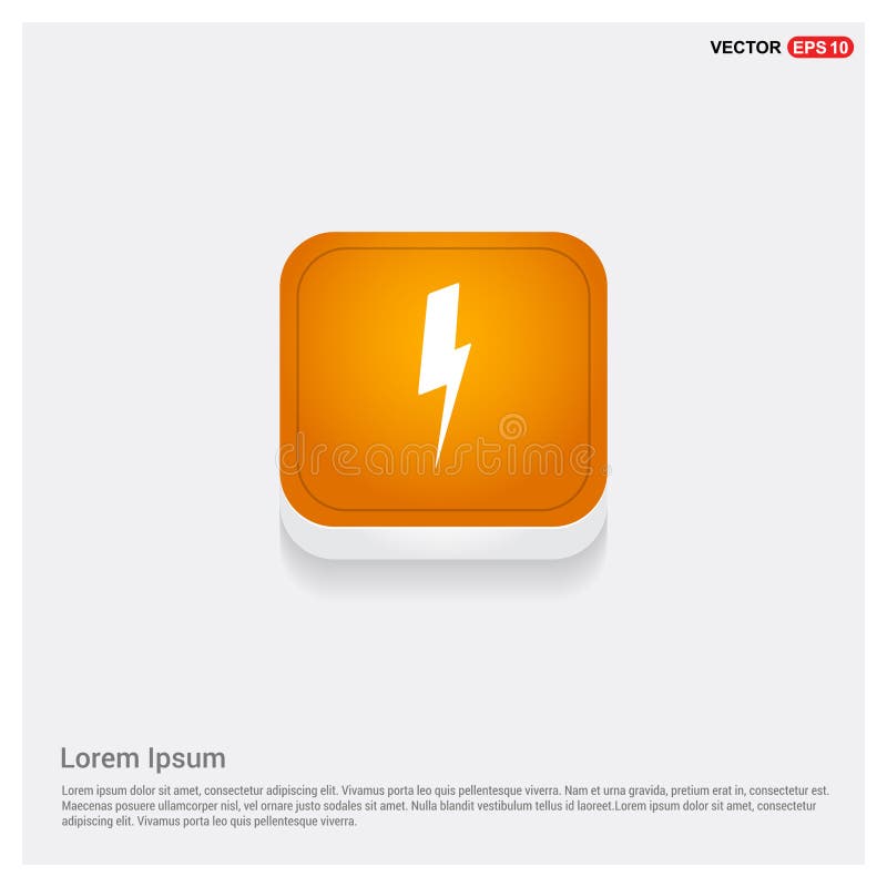 Electric Current Icon Design Vector Stock Vector - Illustration of ...