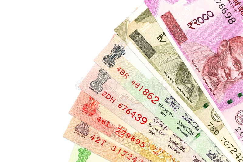 Current Indian Rupee Bank Notes 2018 Stock Photo - Image of note, crash ...