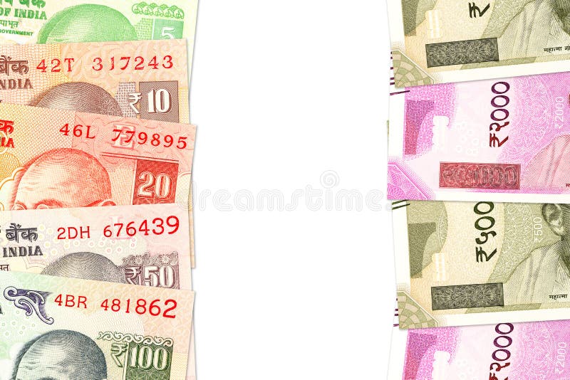 Current Indian Rupee Bank Notes 2018 Stock Photo - Image of money ...
