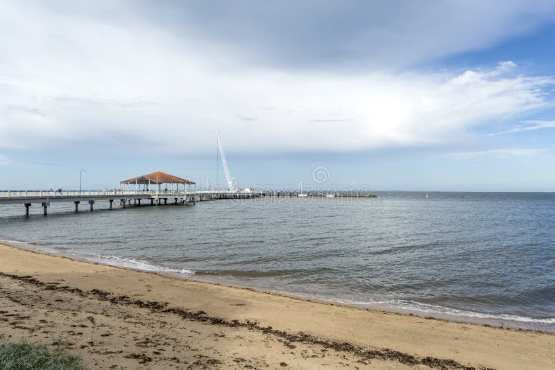 Redcliffe Jetty at Sunsire stock image. Image of warm - 71886979