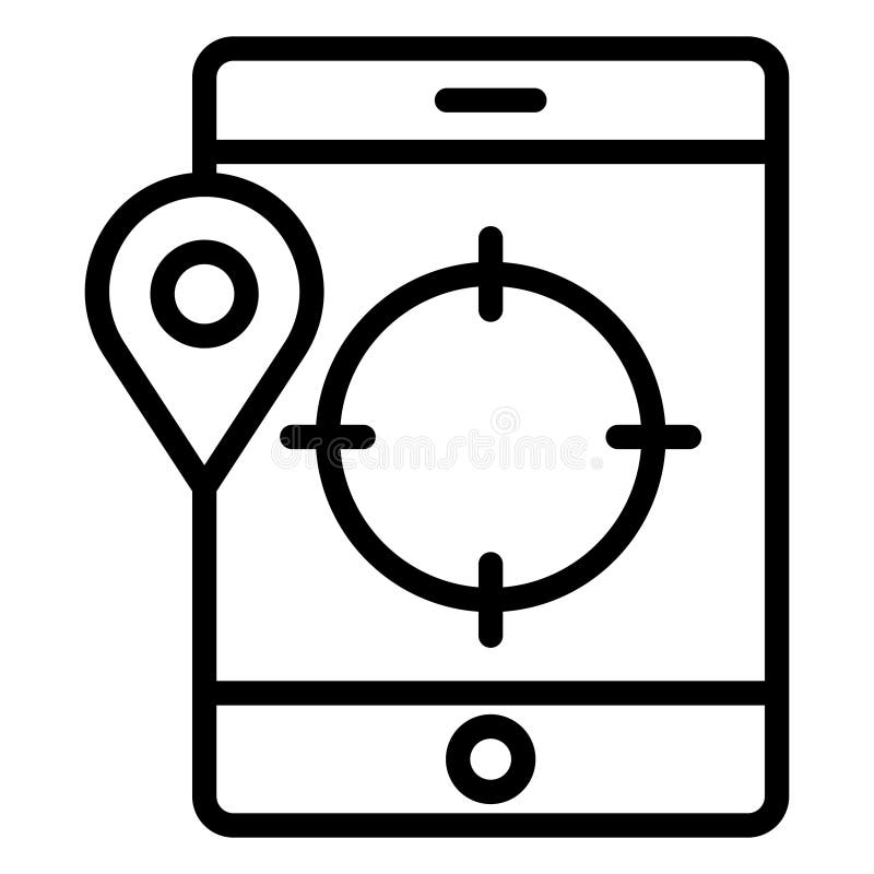 Current Location Isolated Vector Icon Which Can Easily Modify or Edit ...