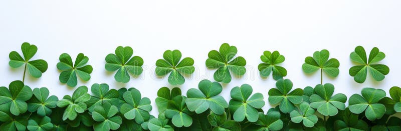 Lucky 4 Leaf Clover Border Stock Photos - Free & Royalty-Free Stock ...