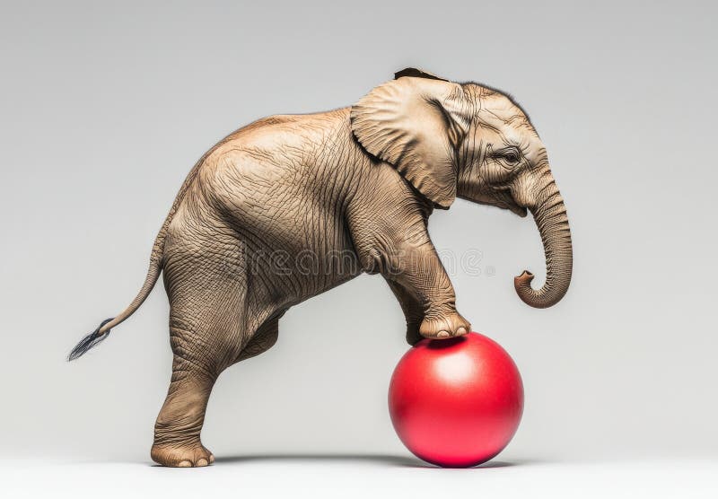 This is a Current Representation of an Elephant Balancing on a Ball ...