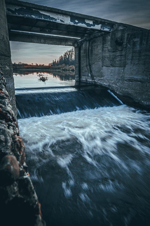 Current on the river stock image. Image of snow, rapid - 199238391