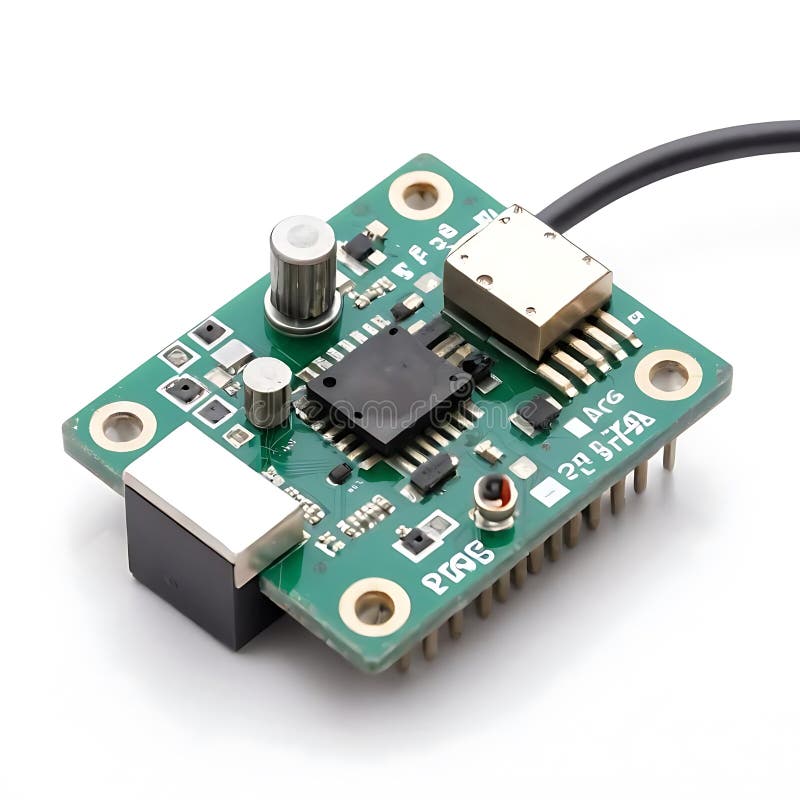 Current Sensor on a White Background Stock Illustration - Illustration ...