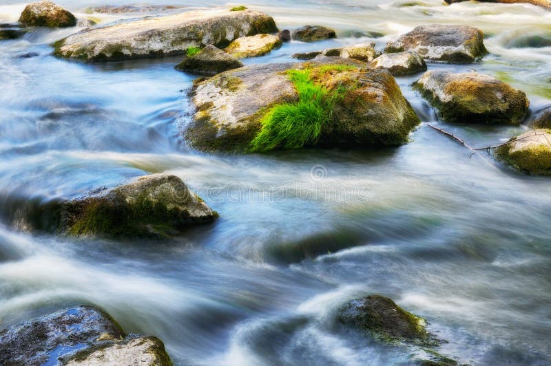 Current spring river stock photo. Image of creek, outdoor - 94117510